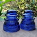 3 Vintage Glass Insulators Colorized Cobalt Blue Set of 3. Experienced ...