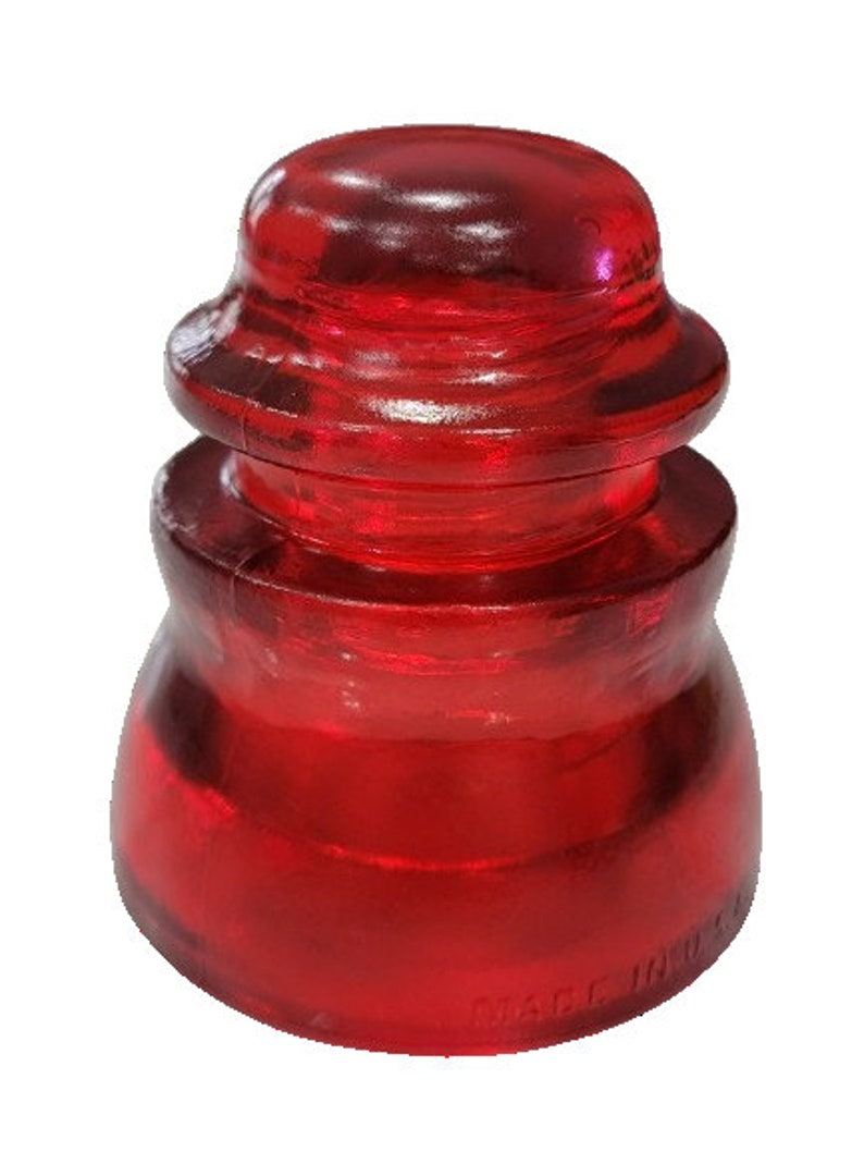 Old Glass Insulator | Decorative Railroad Glass | Colorized Insulator ...