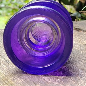 Vintage Violet Purple Stained Glass Antique Insulator Railroad Glass - Etsy