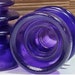 2 Authentic Vintage Glass Insulators Colorized Purple Violet Stained ...