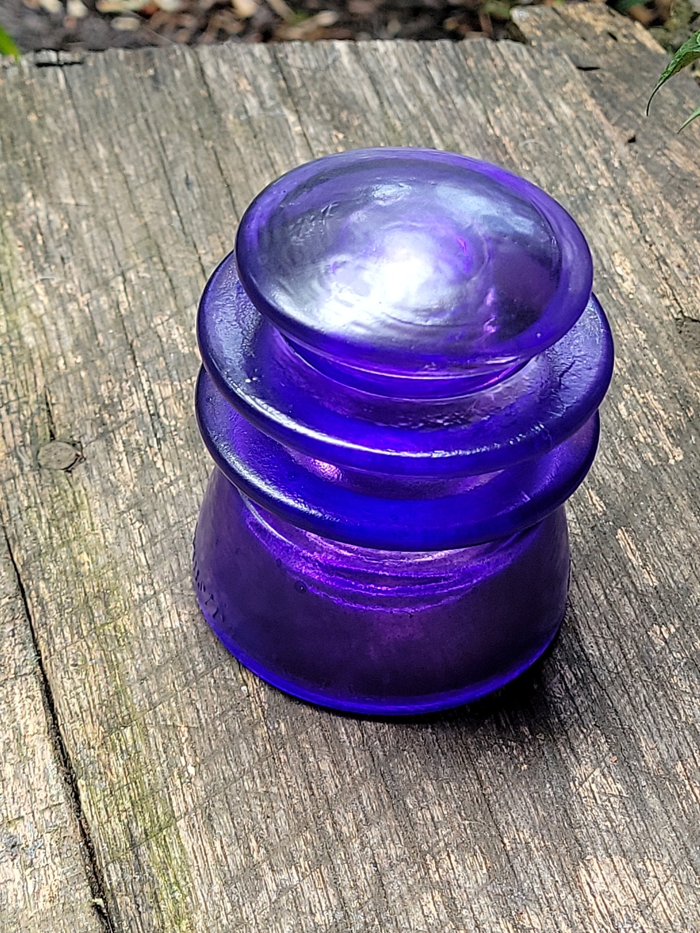 Vintage Violet Purple Stained Glass Antique Insulator Railroad Glass - Etsy