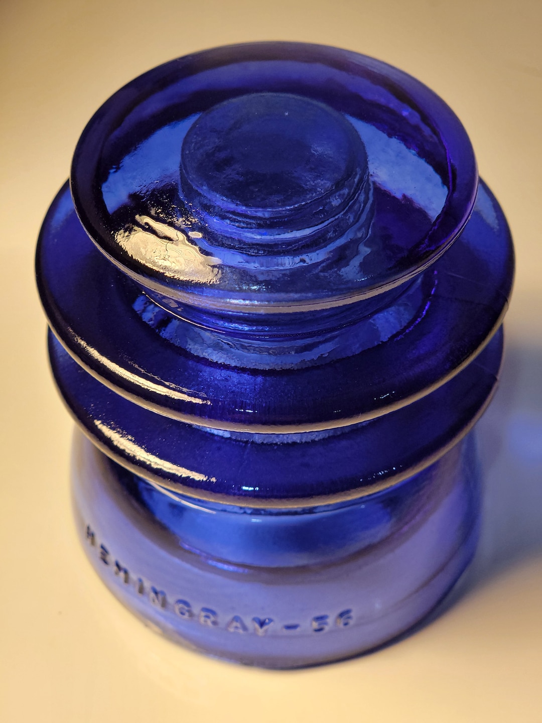 Vintage Hemingray Glass Insulator Colorized Cobalt Blue Stained ...
