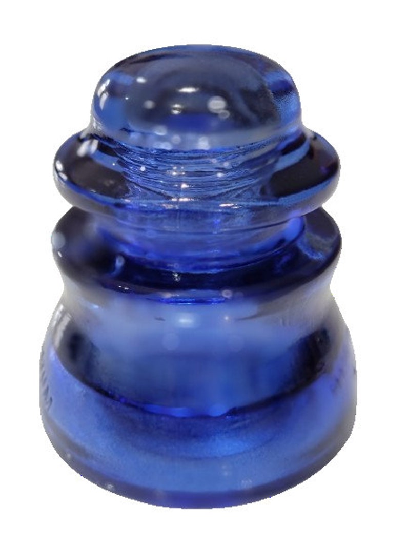 Old Glass Insulator | Decorative Railroad Glass | Colorized Insulator ...