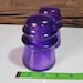2 Authentic Vintage Medium Size Glass Insulators Stained Purple. Set of ...