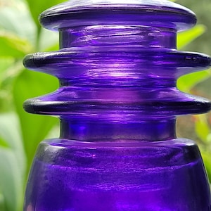 Vintage Violet Purple Stained Glass Antique Insulator Railroad Glass - Etsy