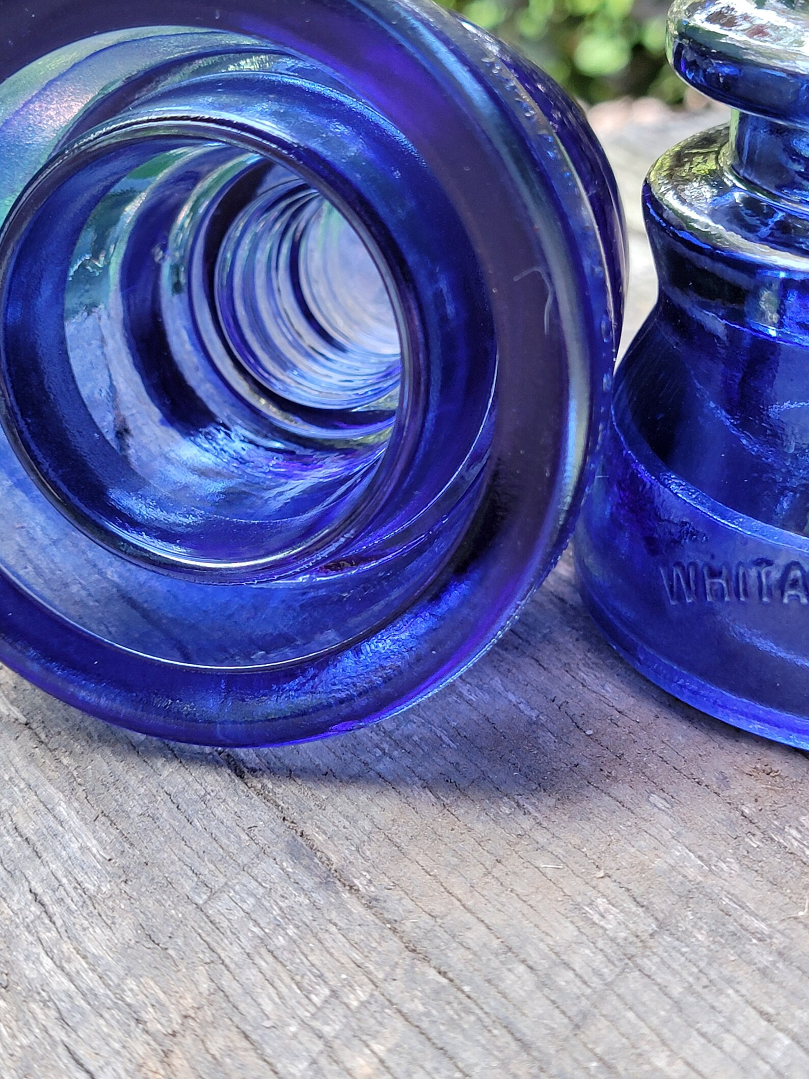 3 Vintage Glass Insulators Colorized Cobalt Blue Set of 3. Experienced ...