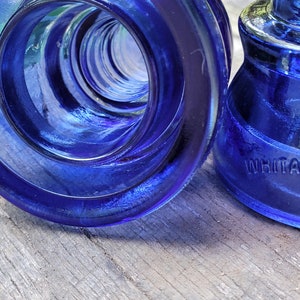 3 Vintage Glass Insulators Colorized Cobalt Blue Set of 3. Experienced ...