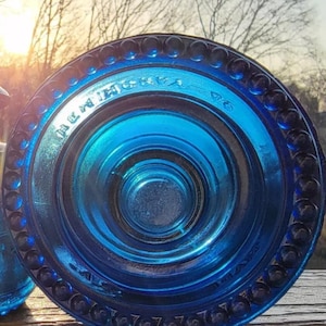 2 Vintage Hemingray 42 Glass Insulators | Colorized | Cobalt Blue ...
