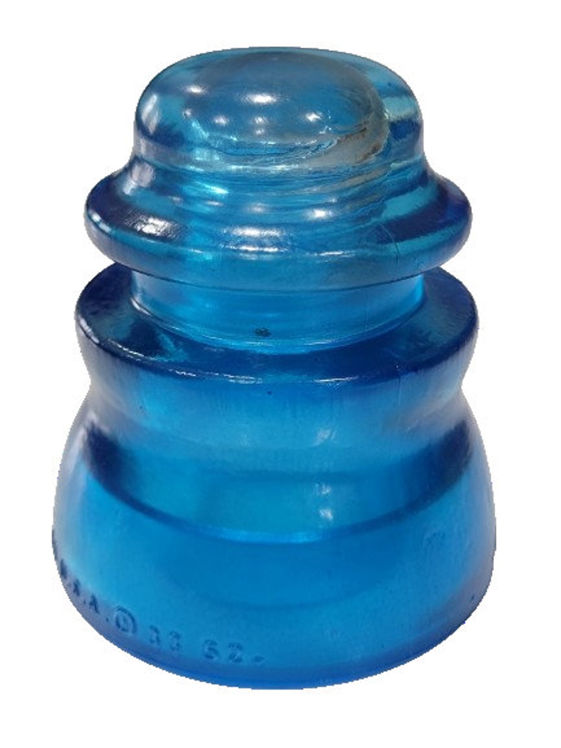 3 Large Glass Insulators Any Color Combo | Choose 3 | Vintage Glass ...