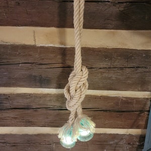 Hanging Rope Light With Glass Insulators and Cord With On/off Toggle ...