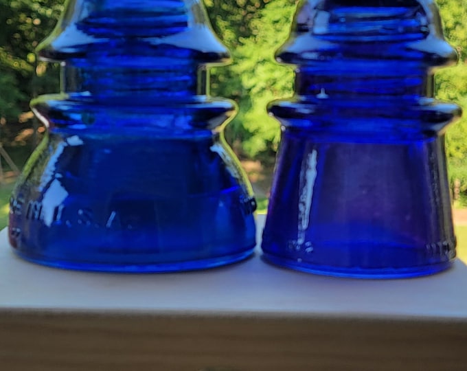 Vintage Glass Insulators 3 , Hemingray-42, 1952 Telegraph Glass ...
