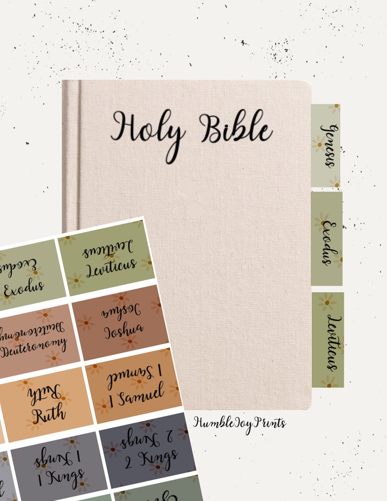 Printable Bible Tabs DIY Instant Download Bible Journaling - Etsy