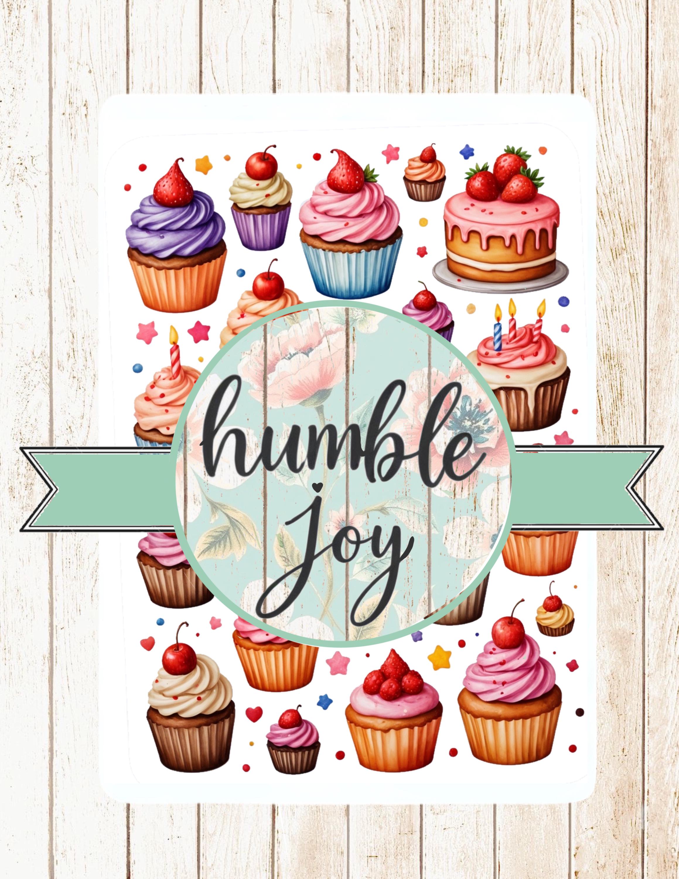 Printable Sticker Sheet, Cake Printable, Fall Stickers, Junk Journal ...