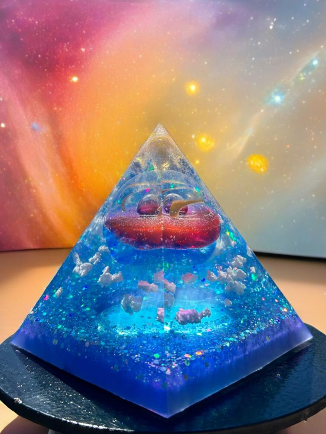 Galaxy Orgonite Pyramid, Galaxy Pyramid, Galaxy Sphere, Galaxy ...