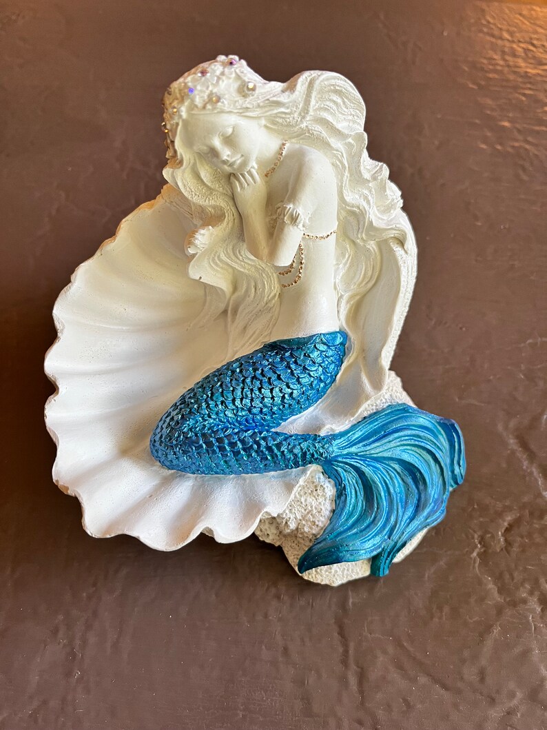 Mermaid, Mermaid Starfish Wall Decor, Mermaid Wall Art, Wall Statue ...