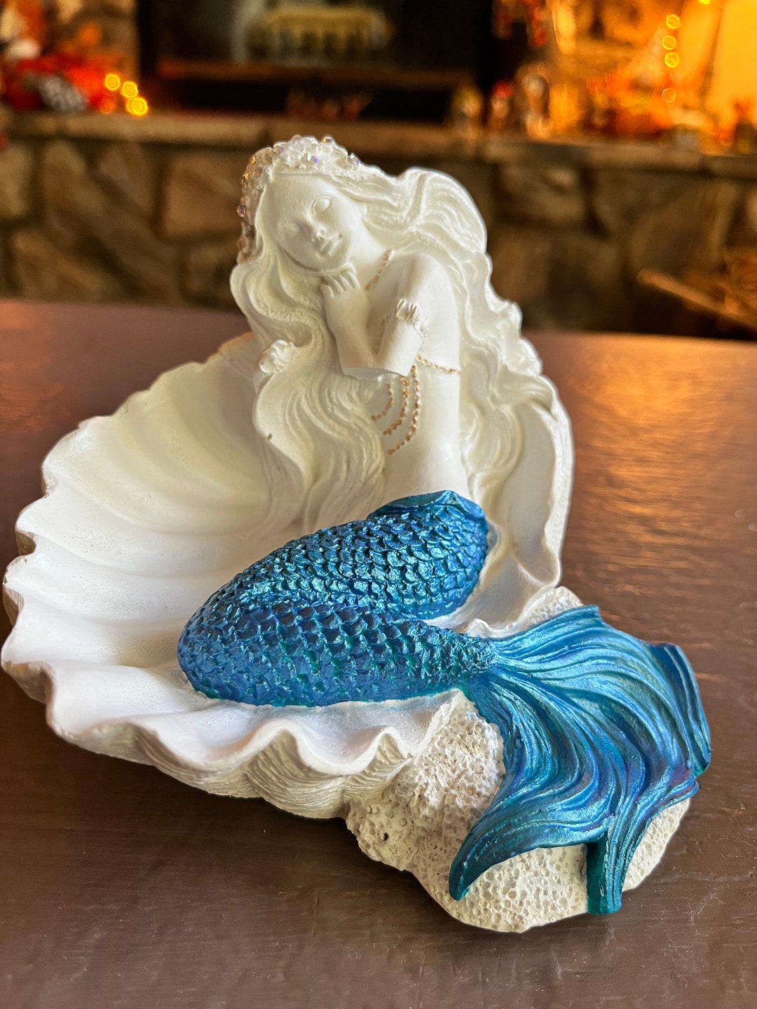 Mermaid, Mermaid Starfish Wall Decor, Mermaid Wall Art, Wall Statue ...