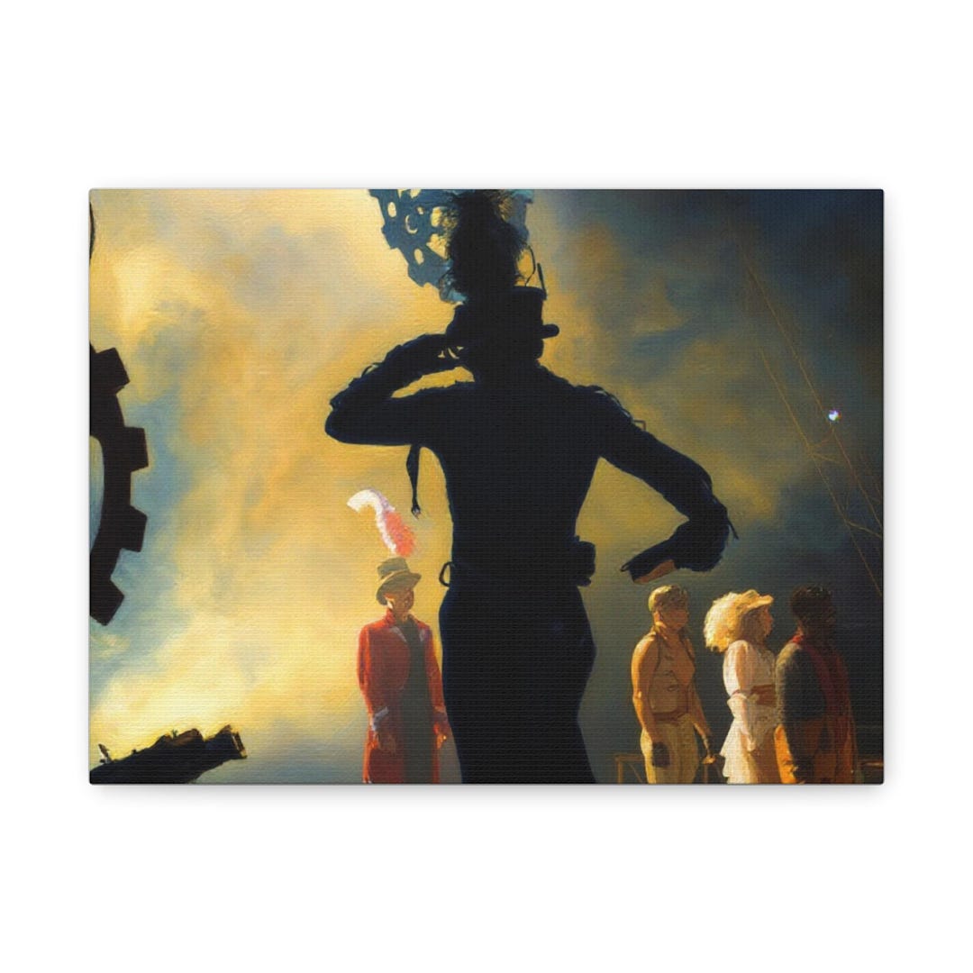 Steampunk Circus Ring Master Painting Matte Canvas : Ringmaster, Circus ...
