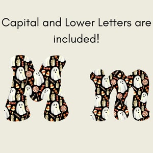 Ghost Clipart Alphabet Doodle Set Png | Letters | Commercial Use ...