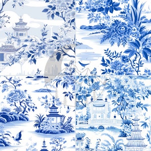 Chinoiserie Digital Paper | Commercial Use | Asian Art | Asian Pattern ...