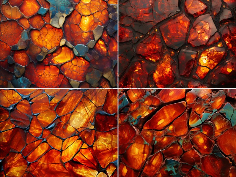 Firestone Gem Digital Paper Agate Stone Crystals Gemstones Printable ...