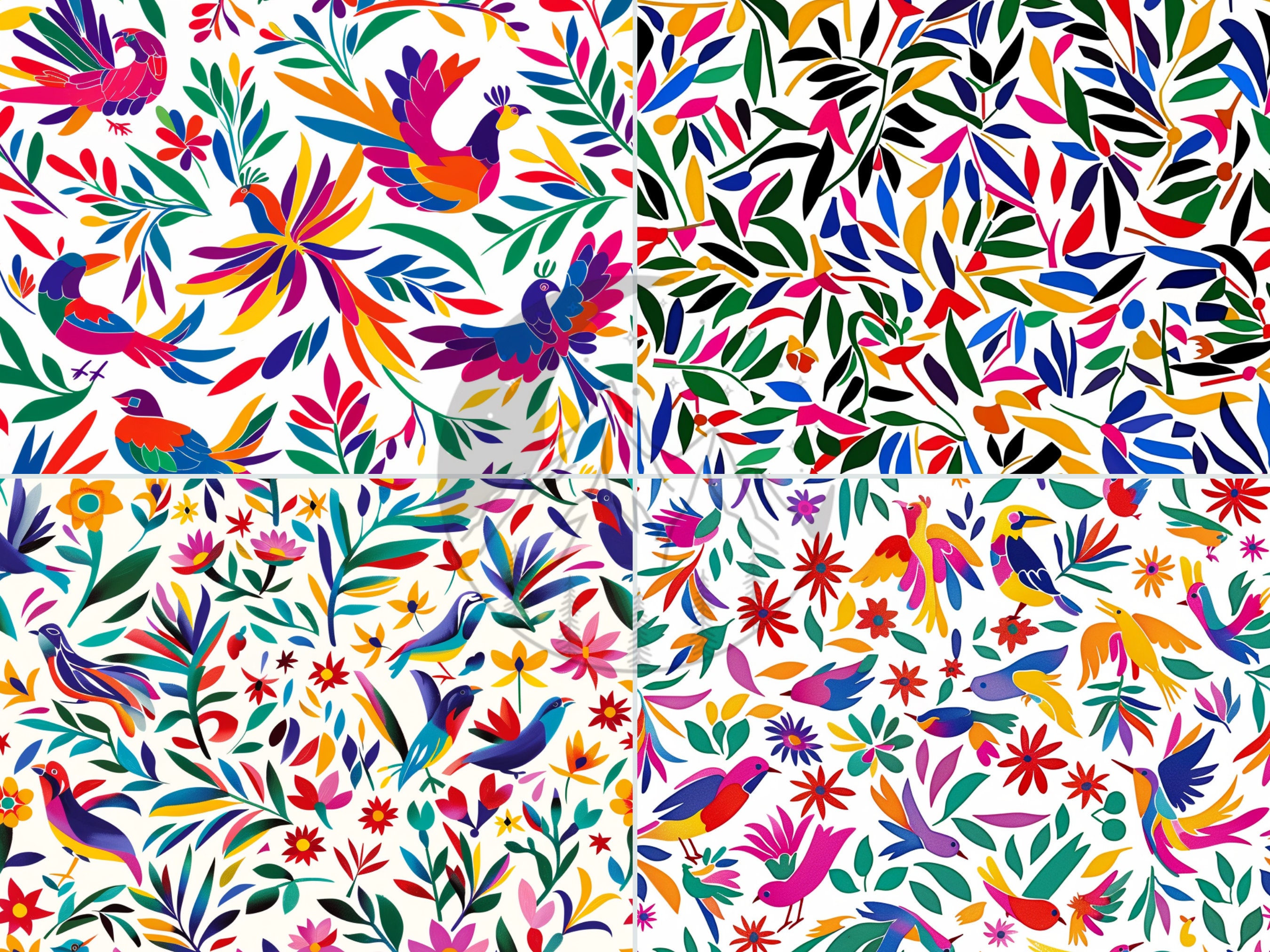 Mexican Otomi Digital Paper |commercial Use | Fiesta Paper| Otomi ...