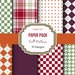 Fall Color Geometric Digital Scrapbooking Paper | Digital Download ...