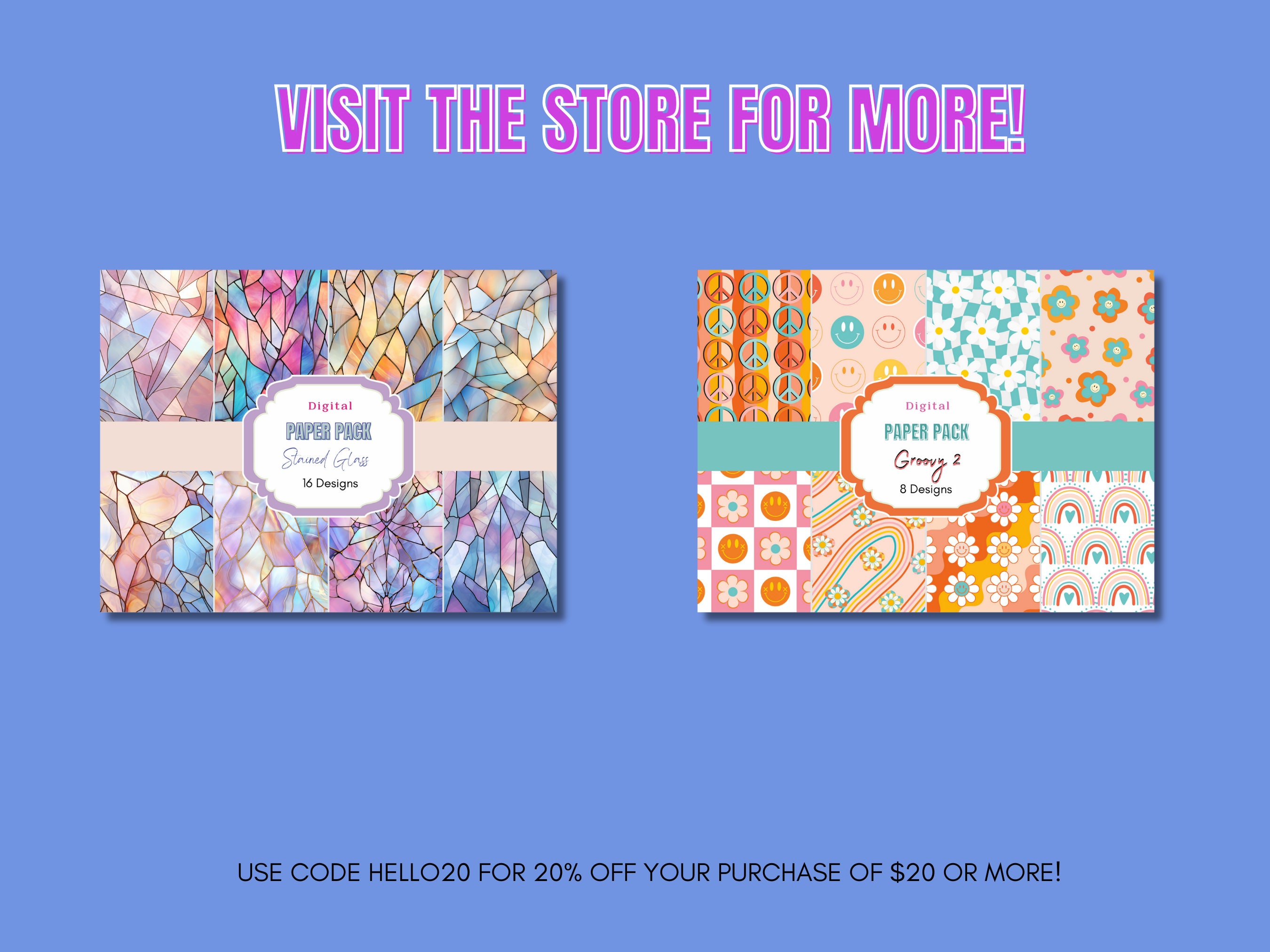Preppy Abstract Digital Paper Instant Download Digital Paper Preppy ...