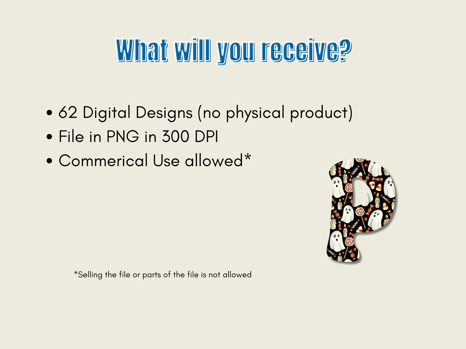 Ghost Clipart Alphabet Doodle Set Png Letters Commercial Use Halloween ...