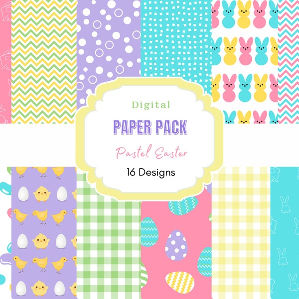 Bunny Digital Papers - Etsy