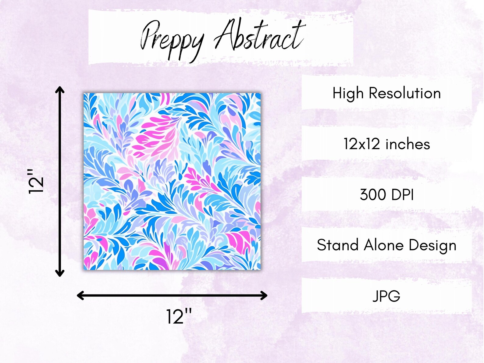 Preppy Abstract Digital Paper | Instant Download | Digital Paper ...