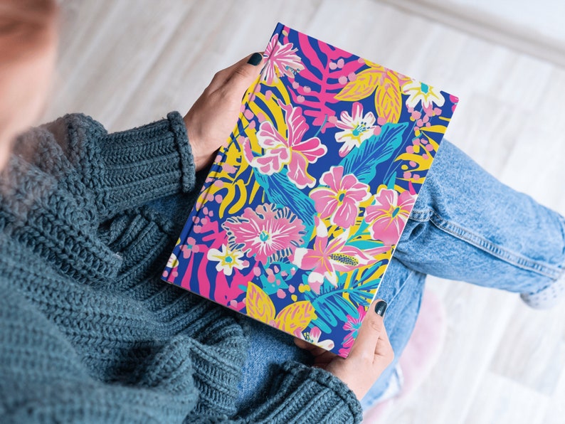 Preppy Watercolor Flowers Digital Paper paper Craft Scrapbooking Paper ...