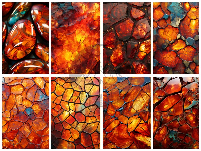 Firestone Gem Digital Paper | Agate Stone | Crystals Gemstones ...