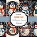 Scandinavian Snowman Digital Paper | Scandinavian Christmas Digital ...