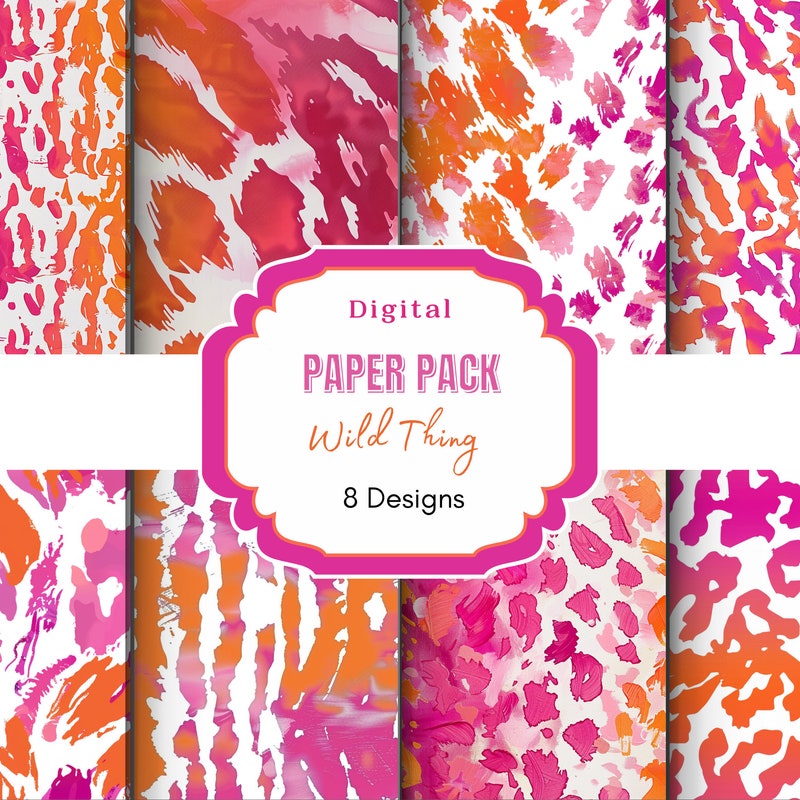 Zebra Digital Paper - Etsy