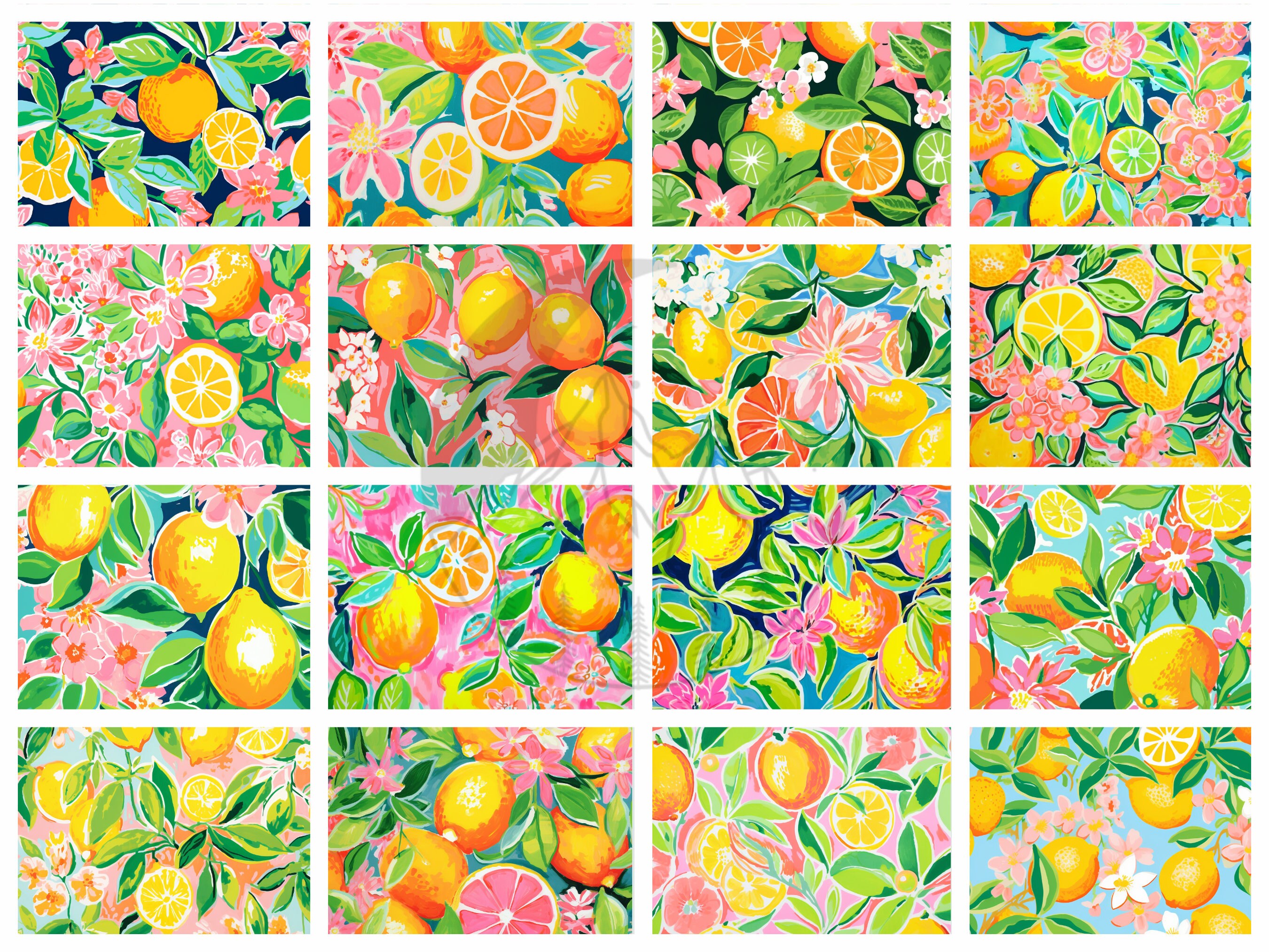 Preppy Pink Lemonade Digital Paper | Summer Paper | Lemonade Stand ...