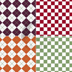 Fall Color Geometric Digital Scrapbooking Paper | Digital Download ...