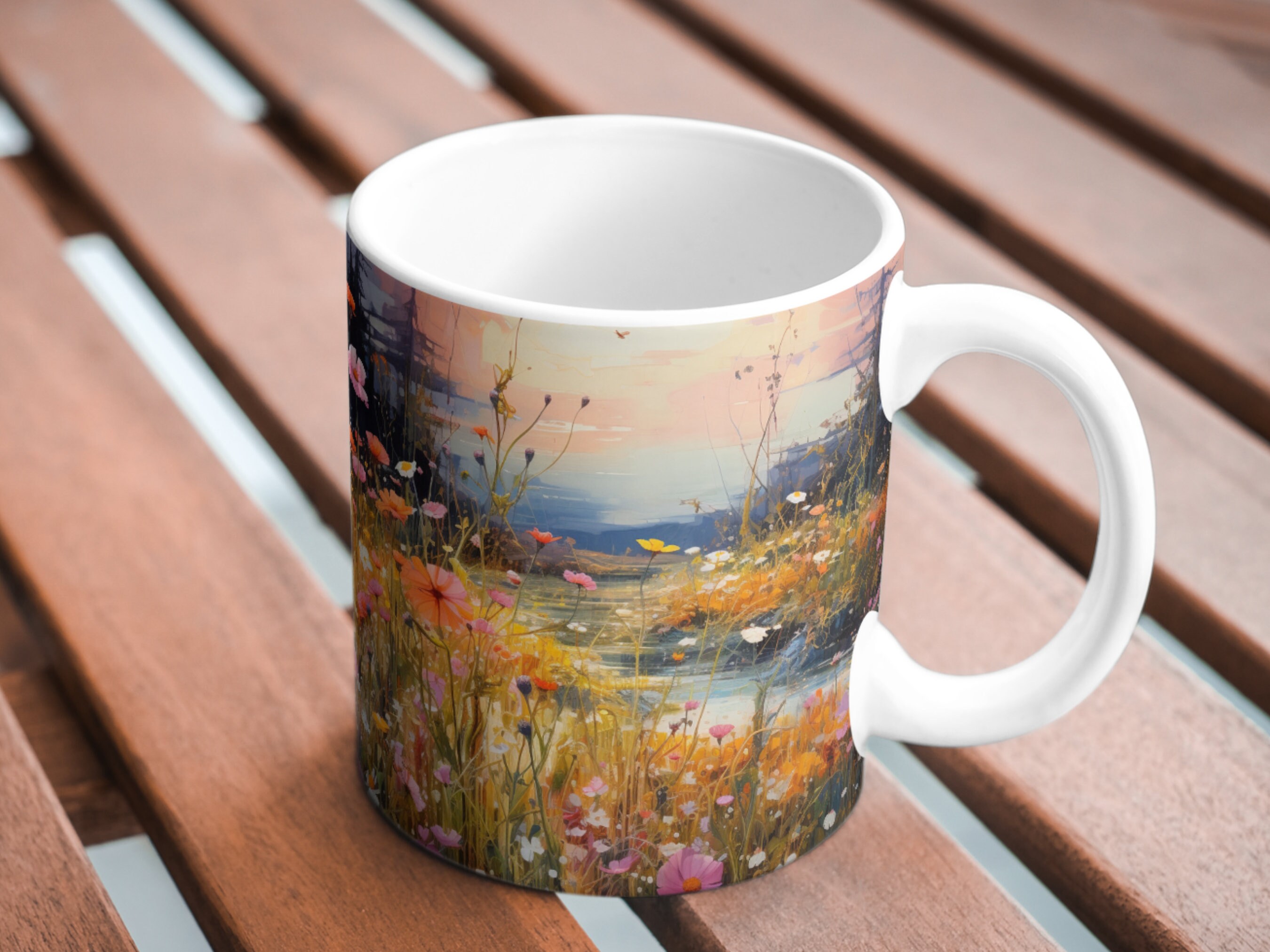 Wildflower Field Digital Background Commercial Use Floral Digital Paper ...