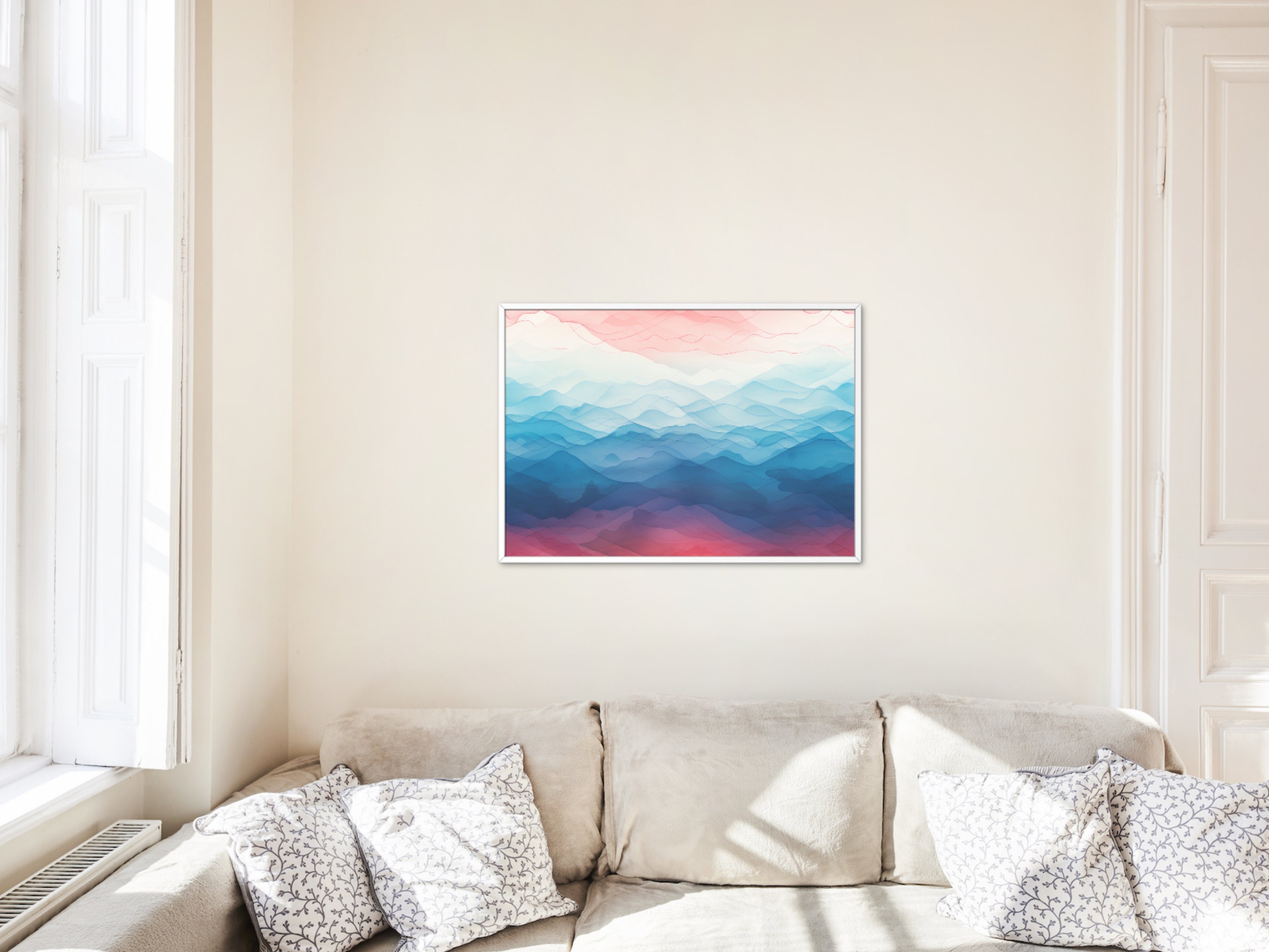 Red and Blue Ombre Digital Paper colorful Ombre Gradients red Digital ...