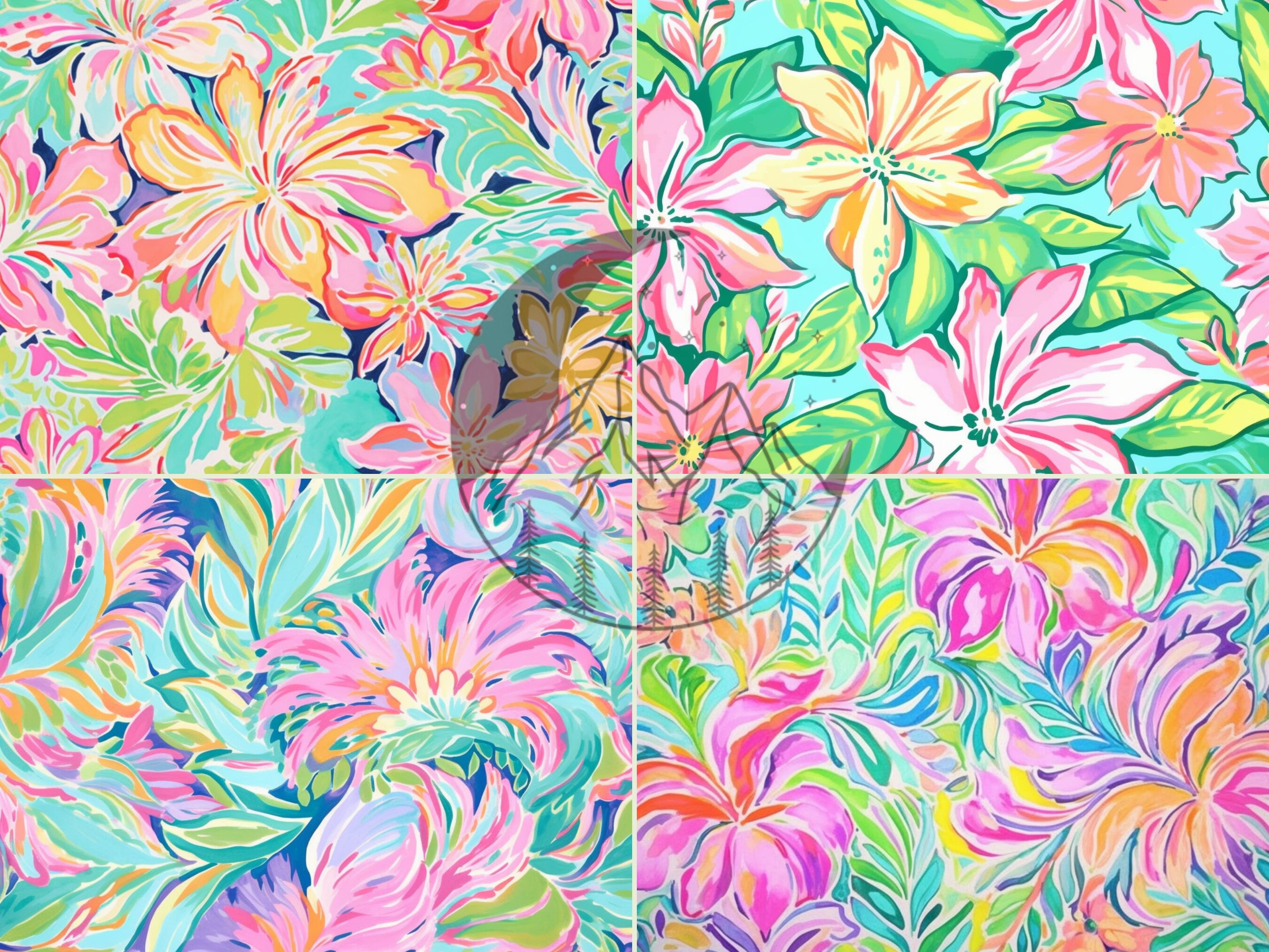 Watercolor Floral Digital Paper Pack | Digital Paper | Paper| Scrapbook ...