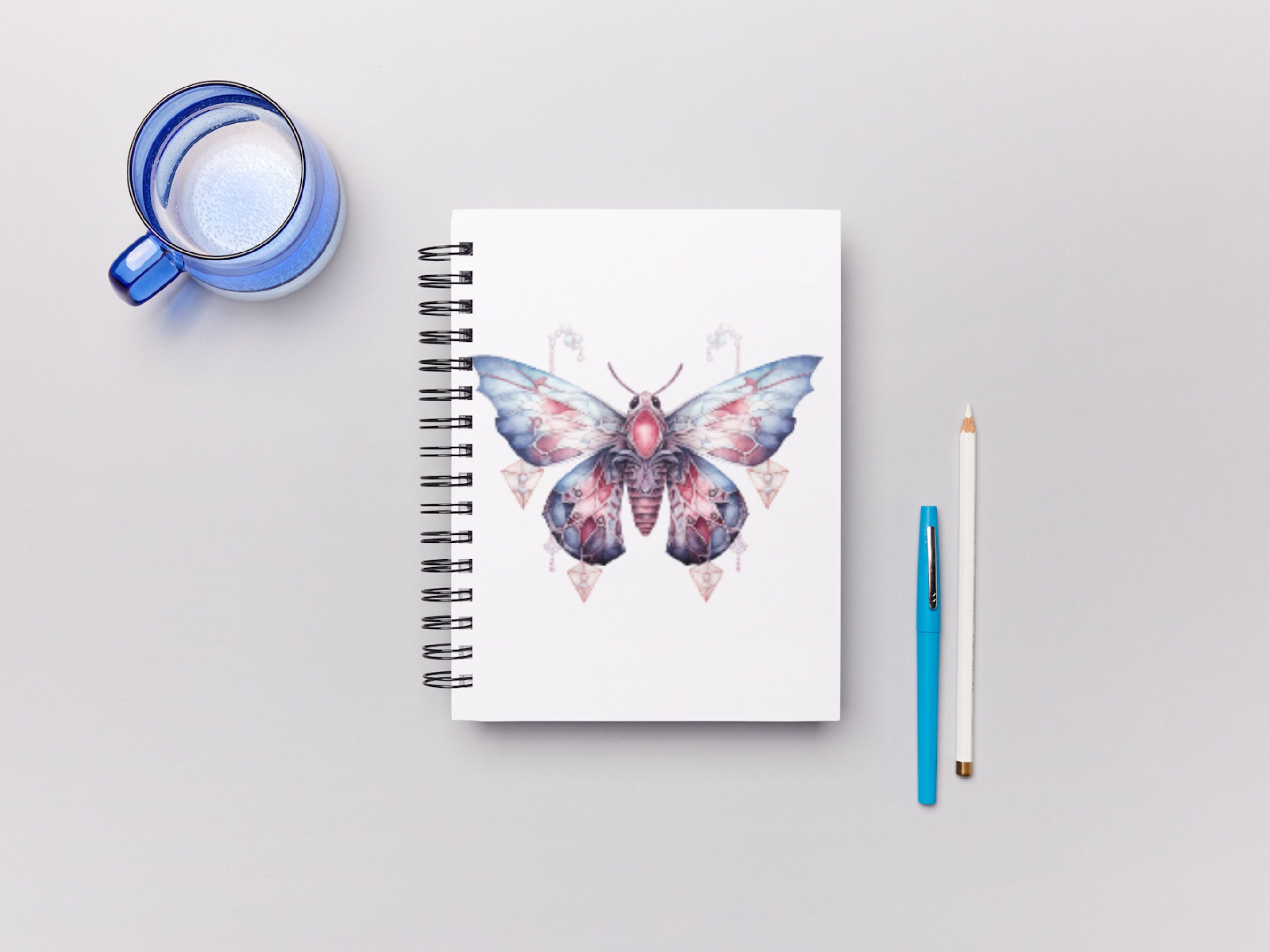 Pastel Moth Clipart Pastel Goth Moth Png Halloween Clipart Png for ...