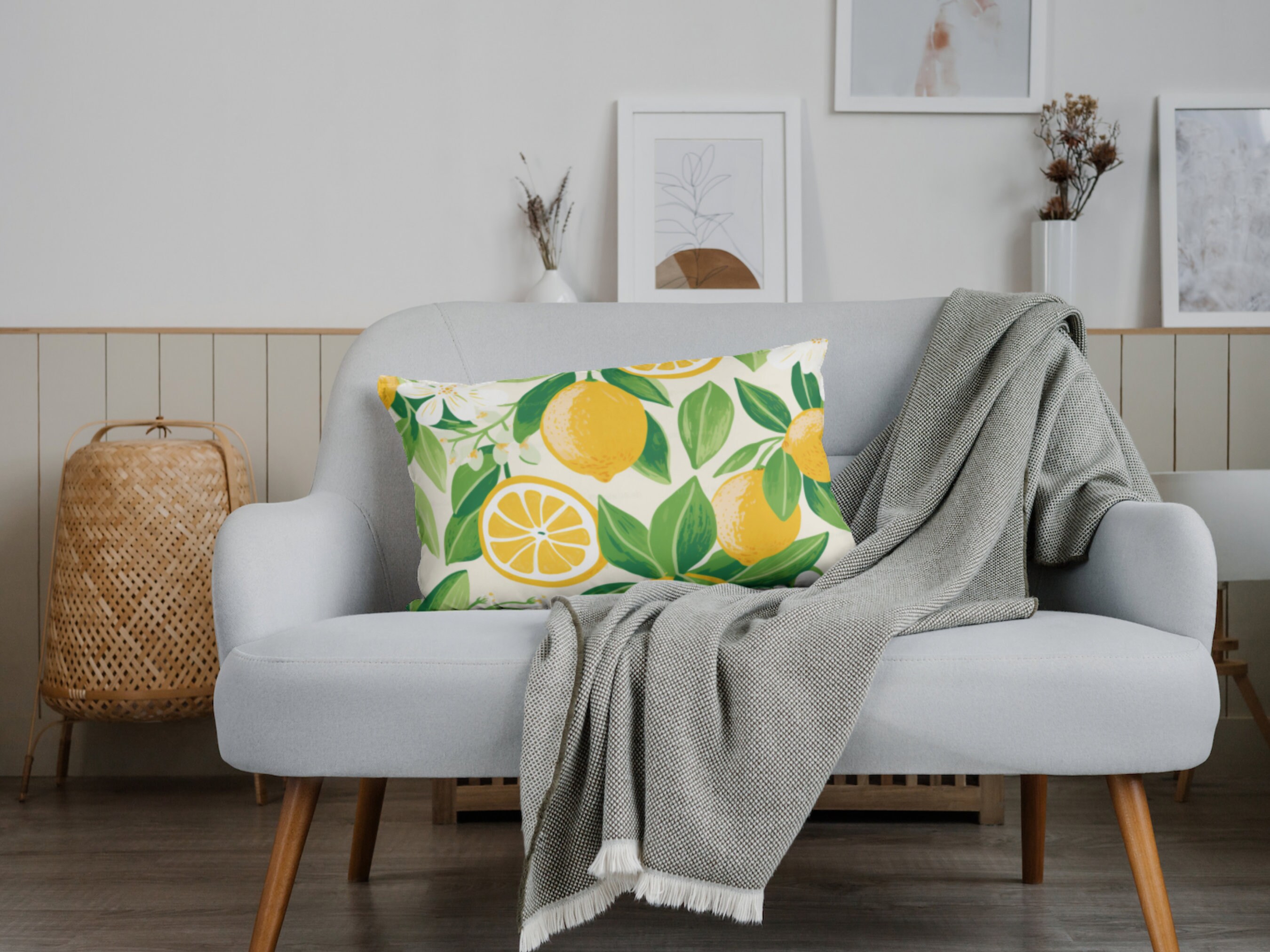 Citrus Digital Paper Pack Commercial Use Lemon Print Lemons Summer ...