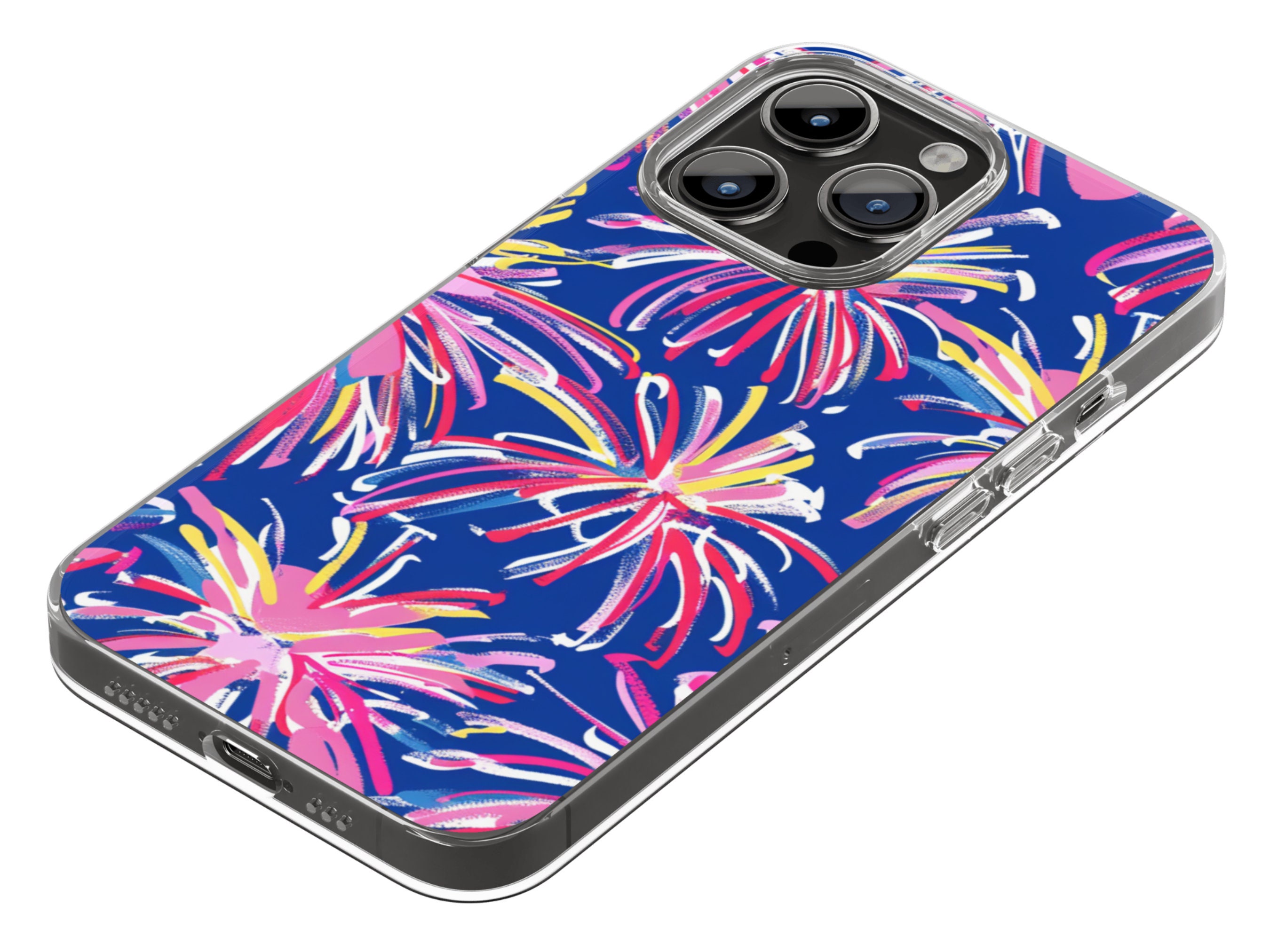 Preppy Fireworks Digital Paper Independence Day Print on Demand ...