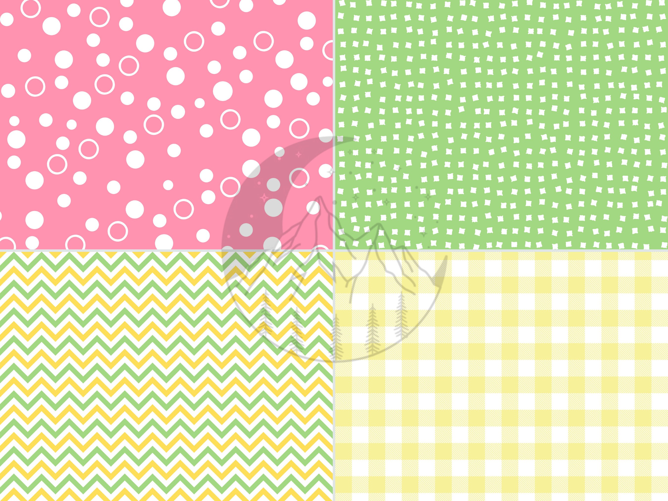 Easter Digital Paper Easter Scrapbook Pages Easter Clipart Bunny Papers ...