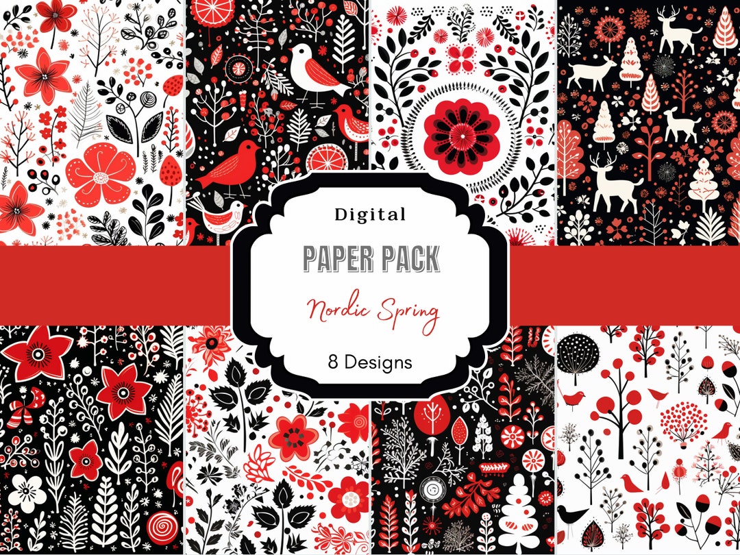 Nordic Spring Clipart | Instant Digital Download | Commercial Use ...