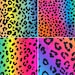 Rainbow Leopard Print Digital Paper | Animal Print | Sublimation ...