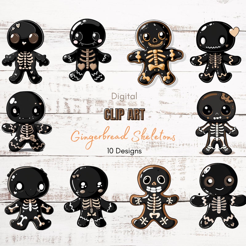 Gingerbread Skeleton - Etsy