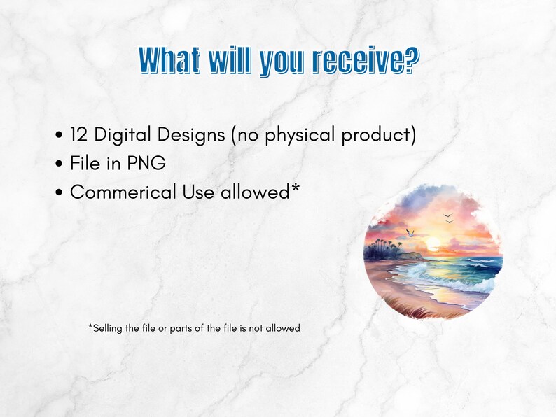 Watercolor Tropical Sunset Digital Paper Hawaiian Print Digital ...