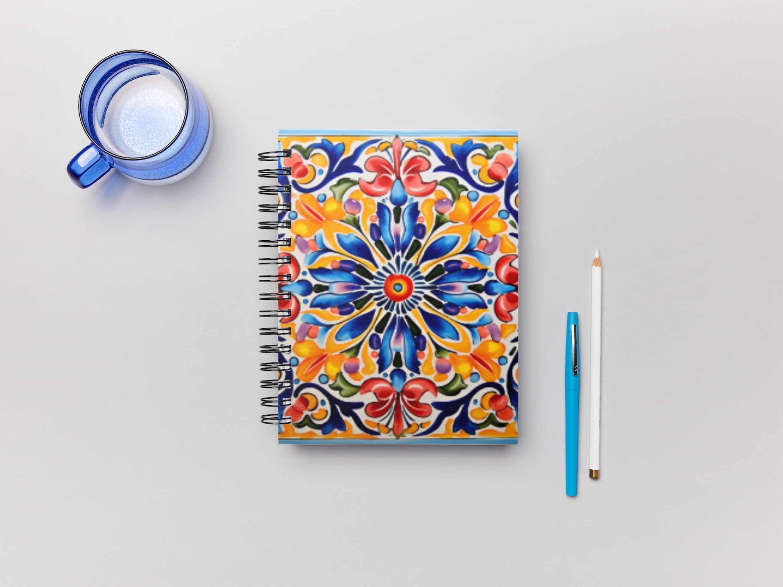 Mexican Tiles Digital Paper | Printable Paper | Spanish Tile Scrapbook ...