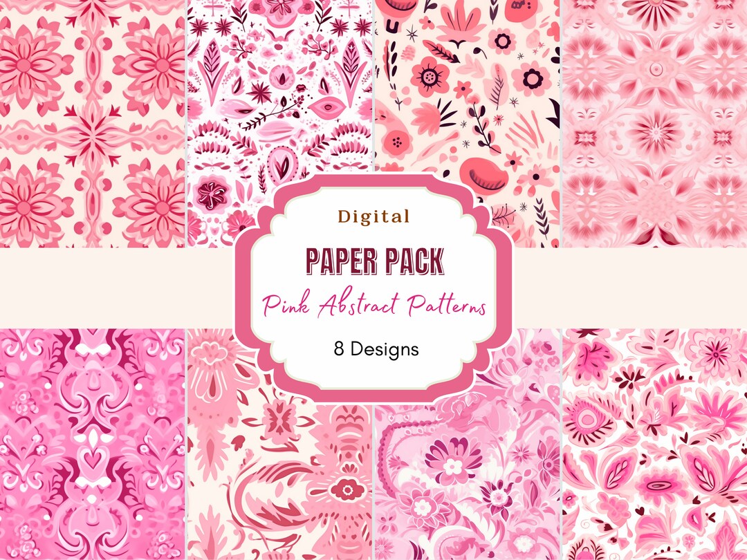 Pink Patterned Paper Abstract Backgrounds Alcohol Ink Art Pastel Colors ...