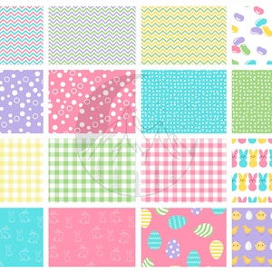 Easter Digital Paper | Easter Scrapbook Pages | Easter Clipart | Bunny ...